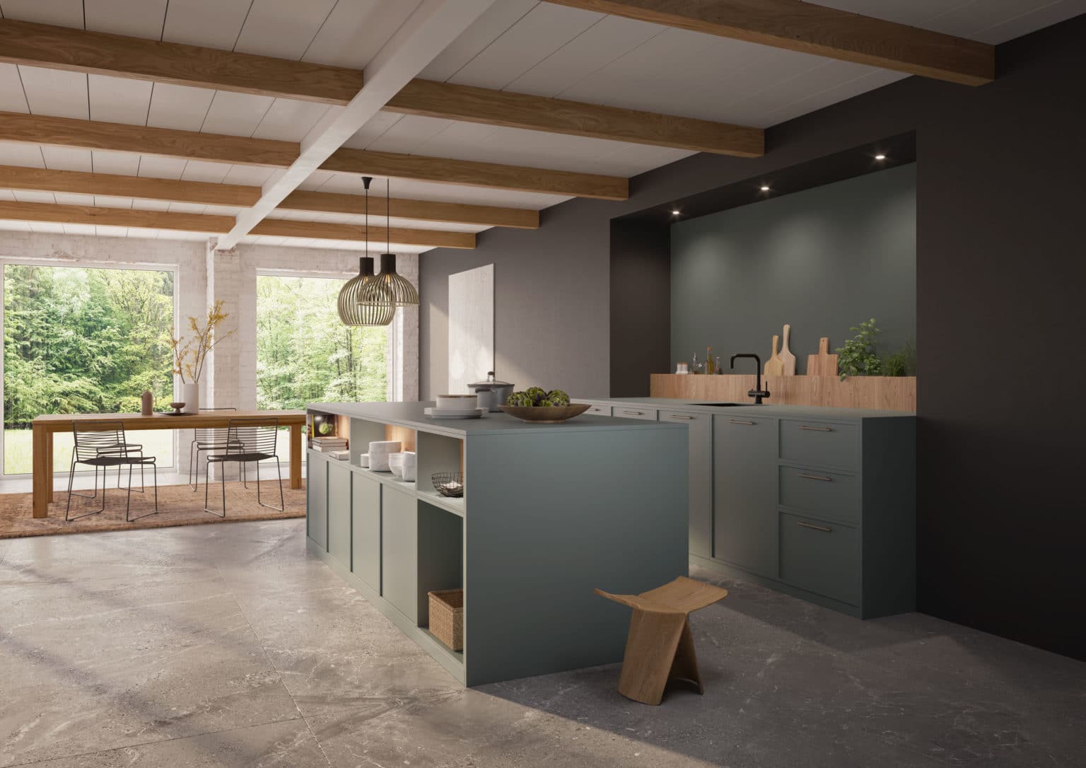 Et perfekt eksempel på moderne og rustikk stil! | Rotpunkt Kjøkken